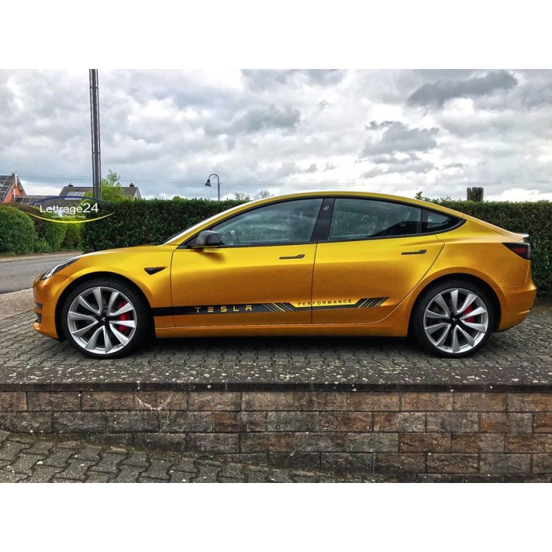 Tesla model 3 performance Kit bandes / striping / decals
