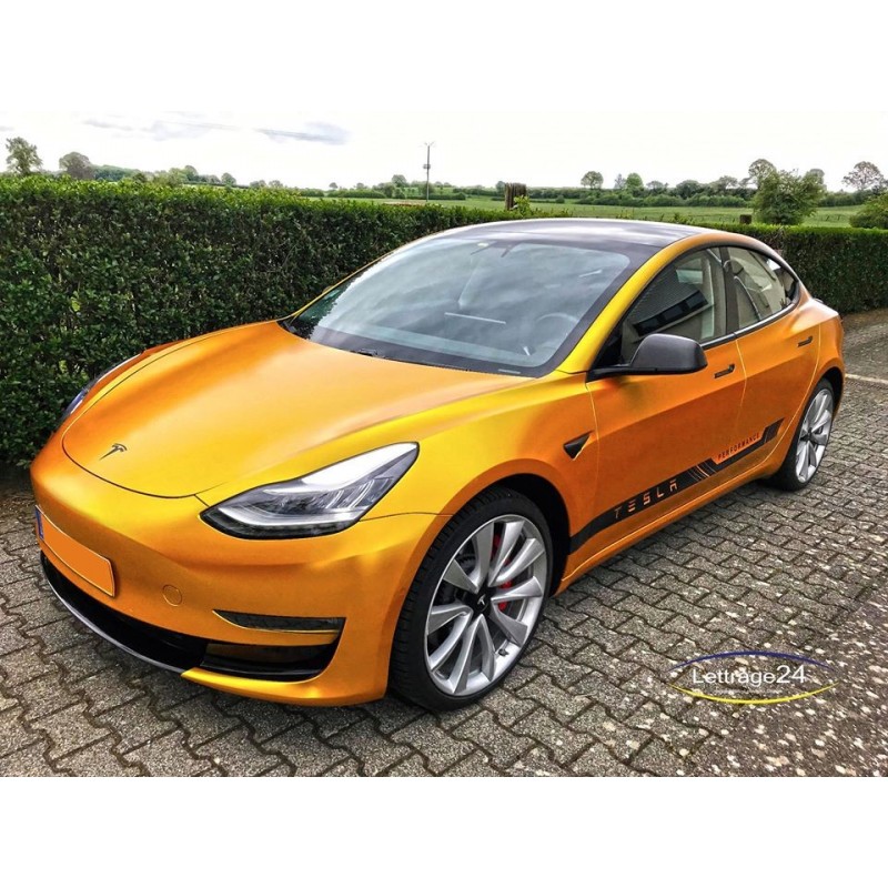 Tesla model 3 performance Kit bandes / striping / decals