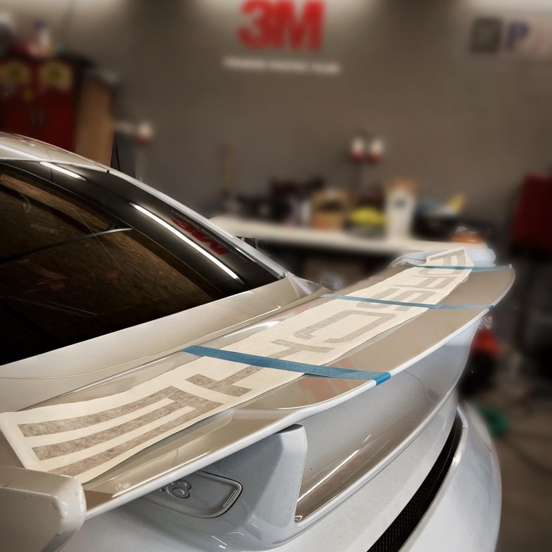 Porsche GT3 Spoiler Dekor / Spoiler Aufkleber / heckflügel aufkleber